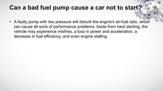 Fuel pump-Many autos | PPTX