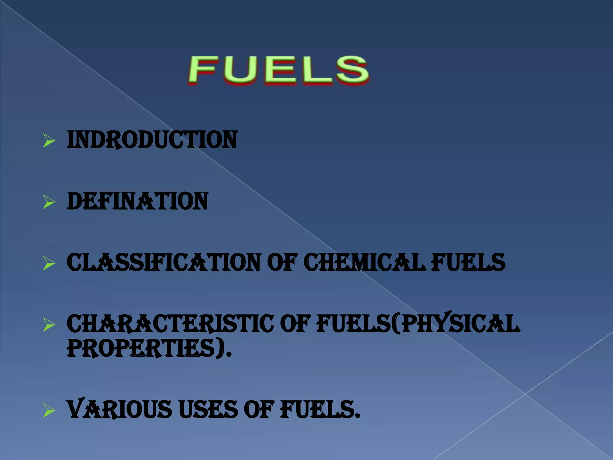 Fuels for mumbai university second sem | PPTX
