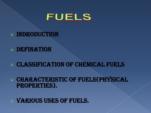 Fuels | PPTX