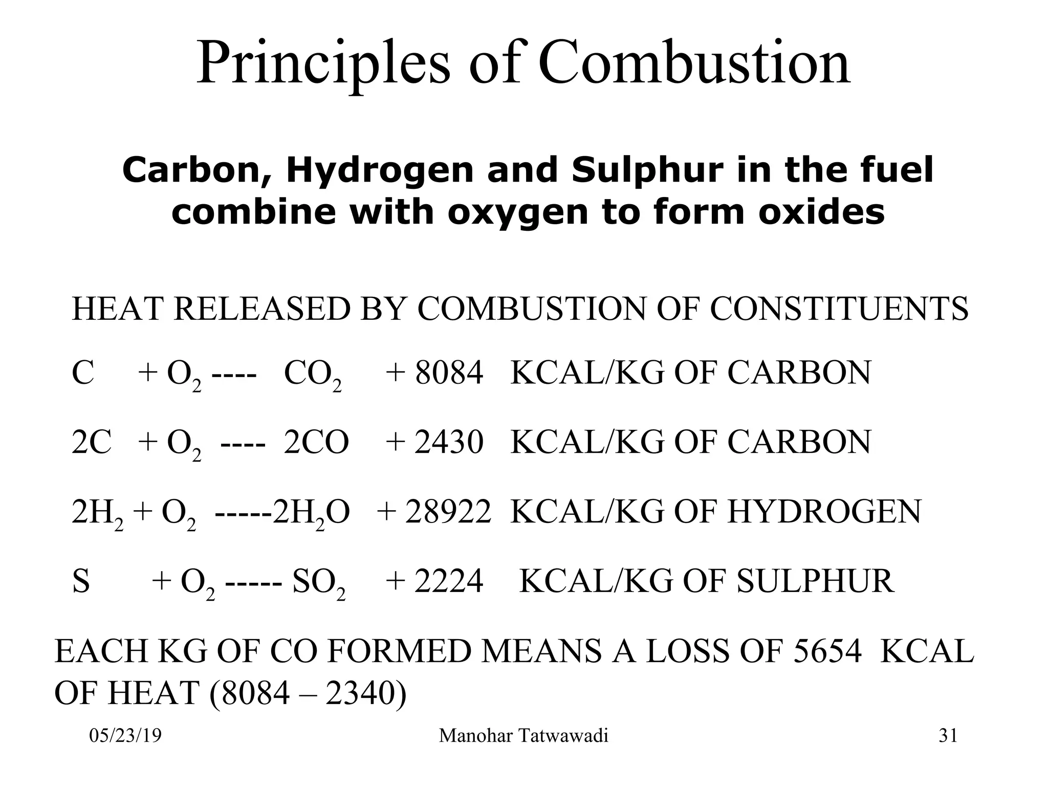 Fuels and combustion | PPT