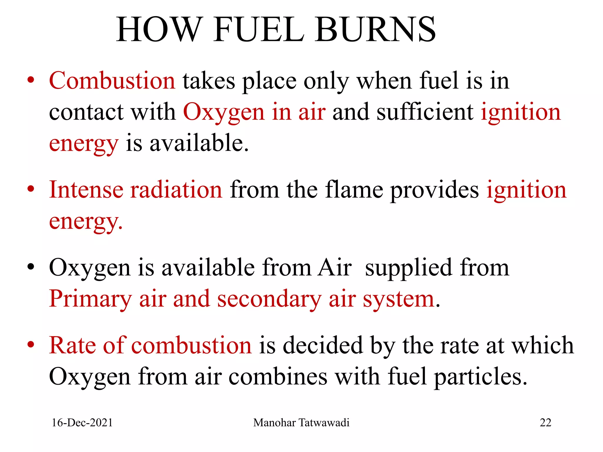 Fuels and Combustion Equations | PPT