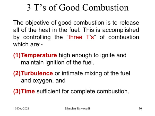 Fuels and Combustion Equations | PPT