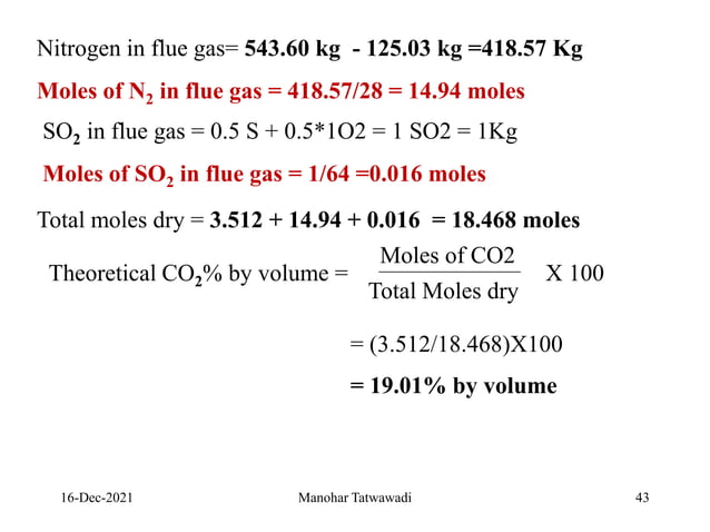 Fuels and Combustion Equations | PPT