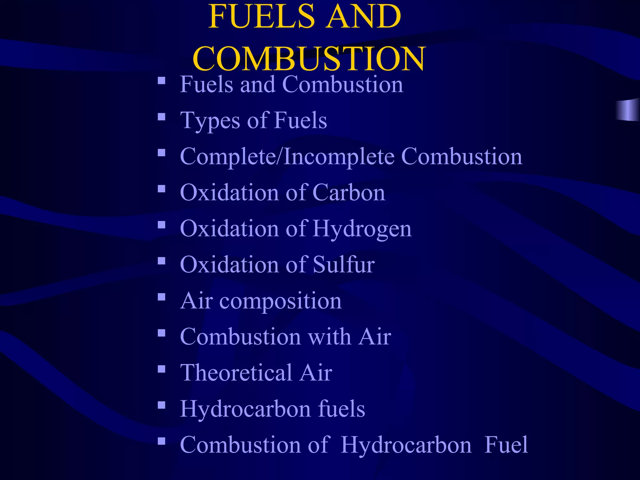 Fuels and combustion(2013) | PPT