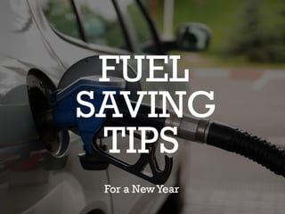 Fuel Saving Tips | PDF