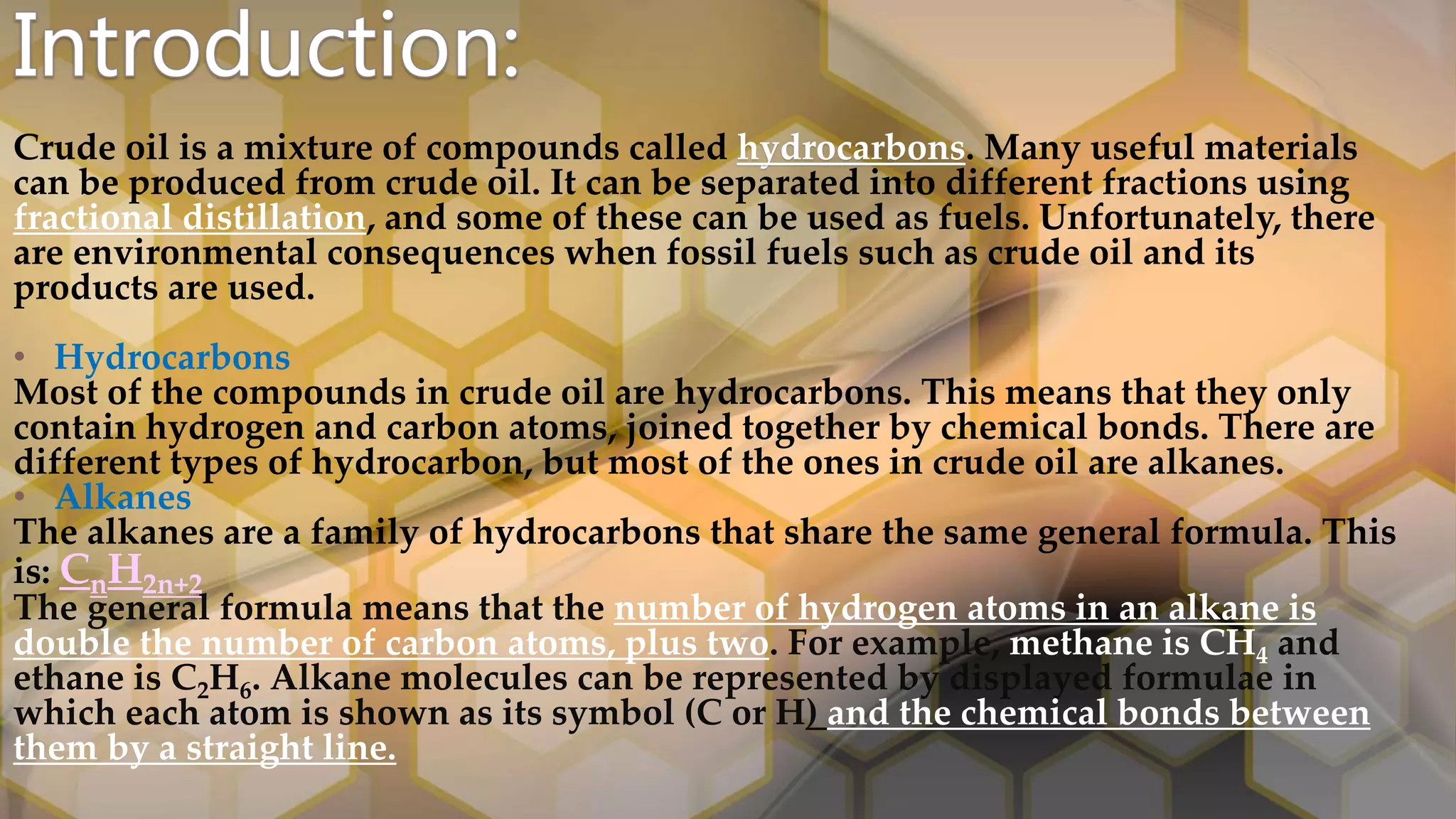 Fuels from crude oil | PPTX