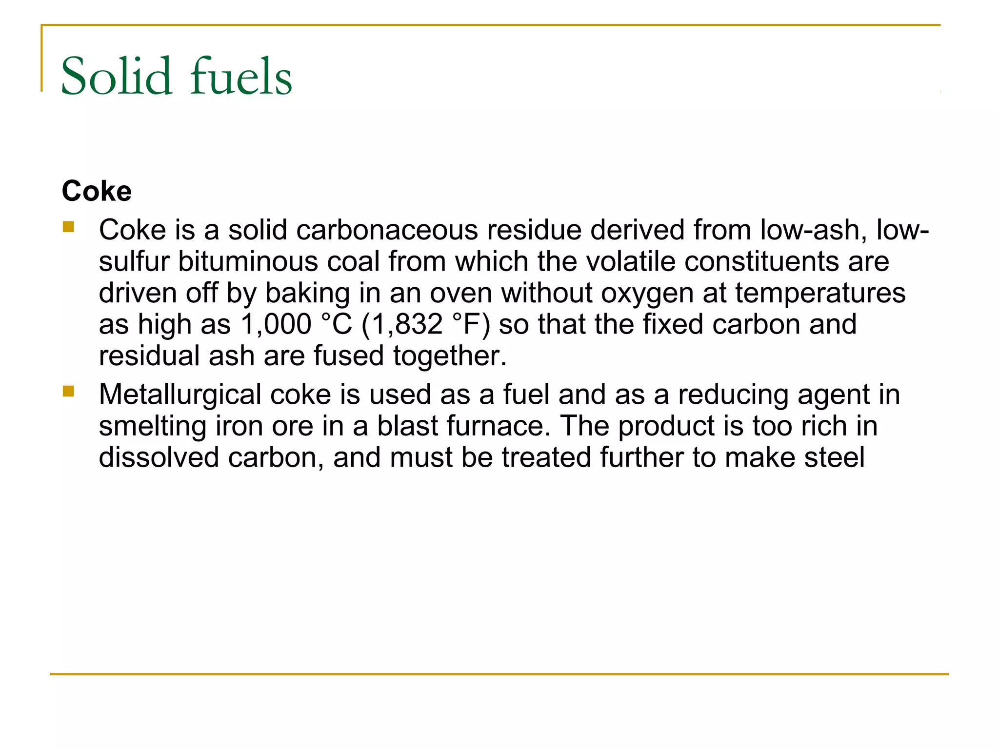 Fuels in solid, liquid & gaseous state | PPT