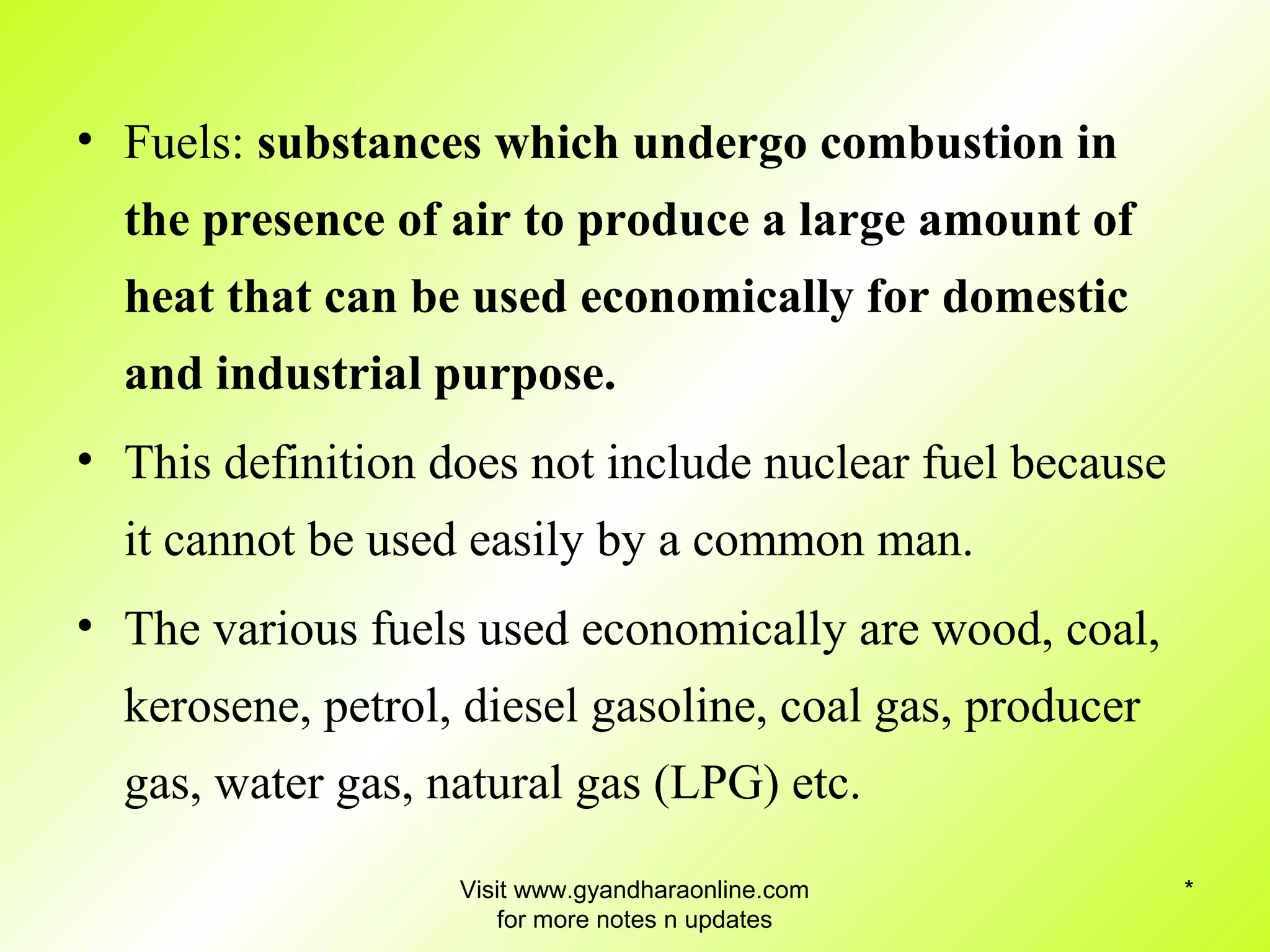 Fuels ppts 674816 | PPT