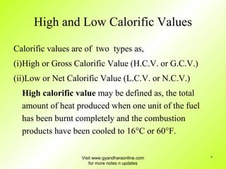 Fuels ppts 674816 | PPT | Chemistry | Science