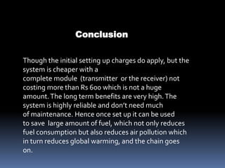 Fuels saver system | PPTX