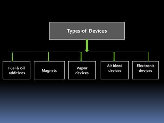 Fuels saver system | PPTX