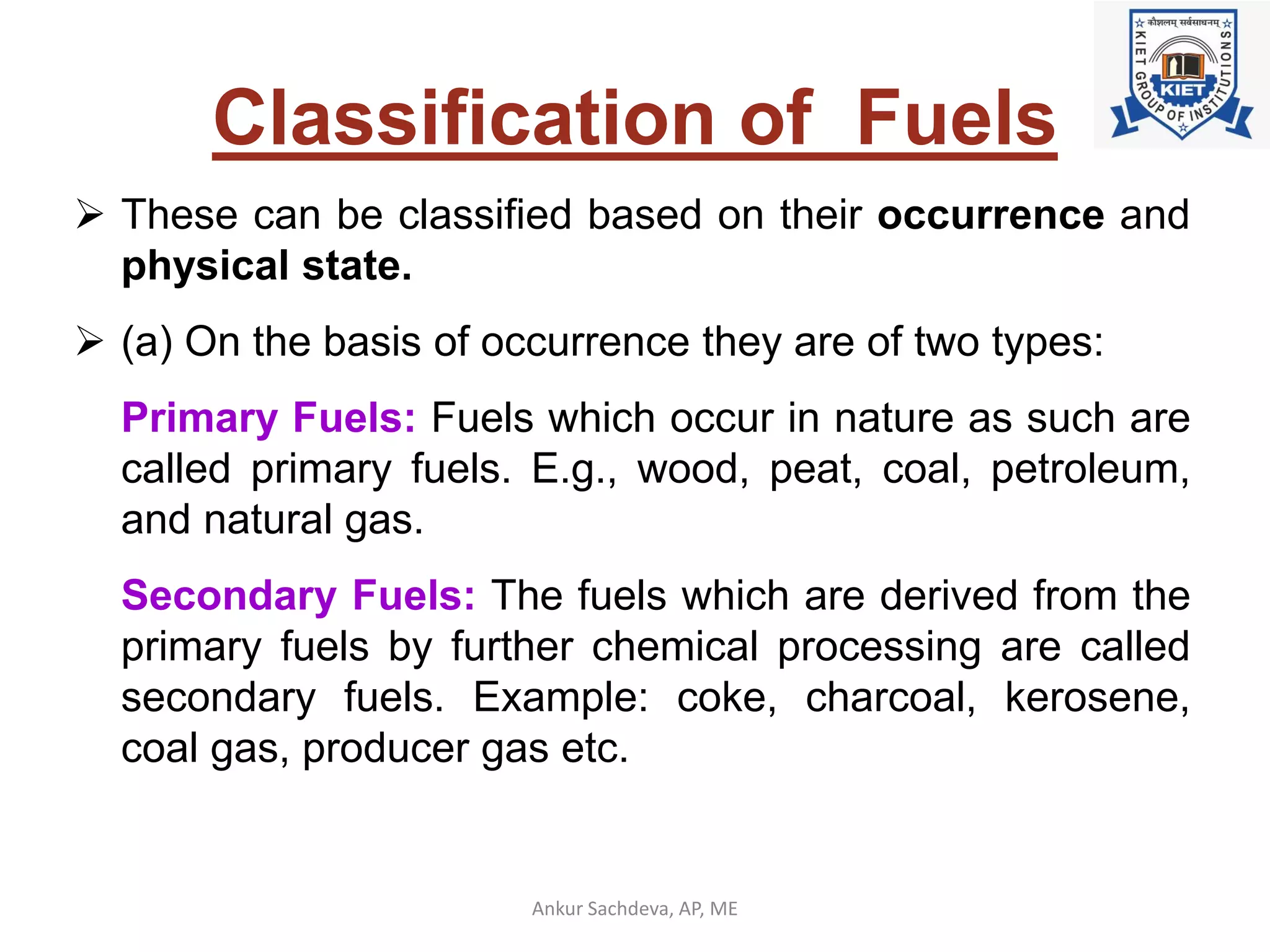 Fuels, their types and characteristics .pdf