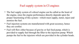 Fuel supply system in IC engine in automobile engineering | PPTX