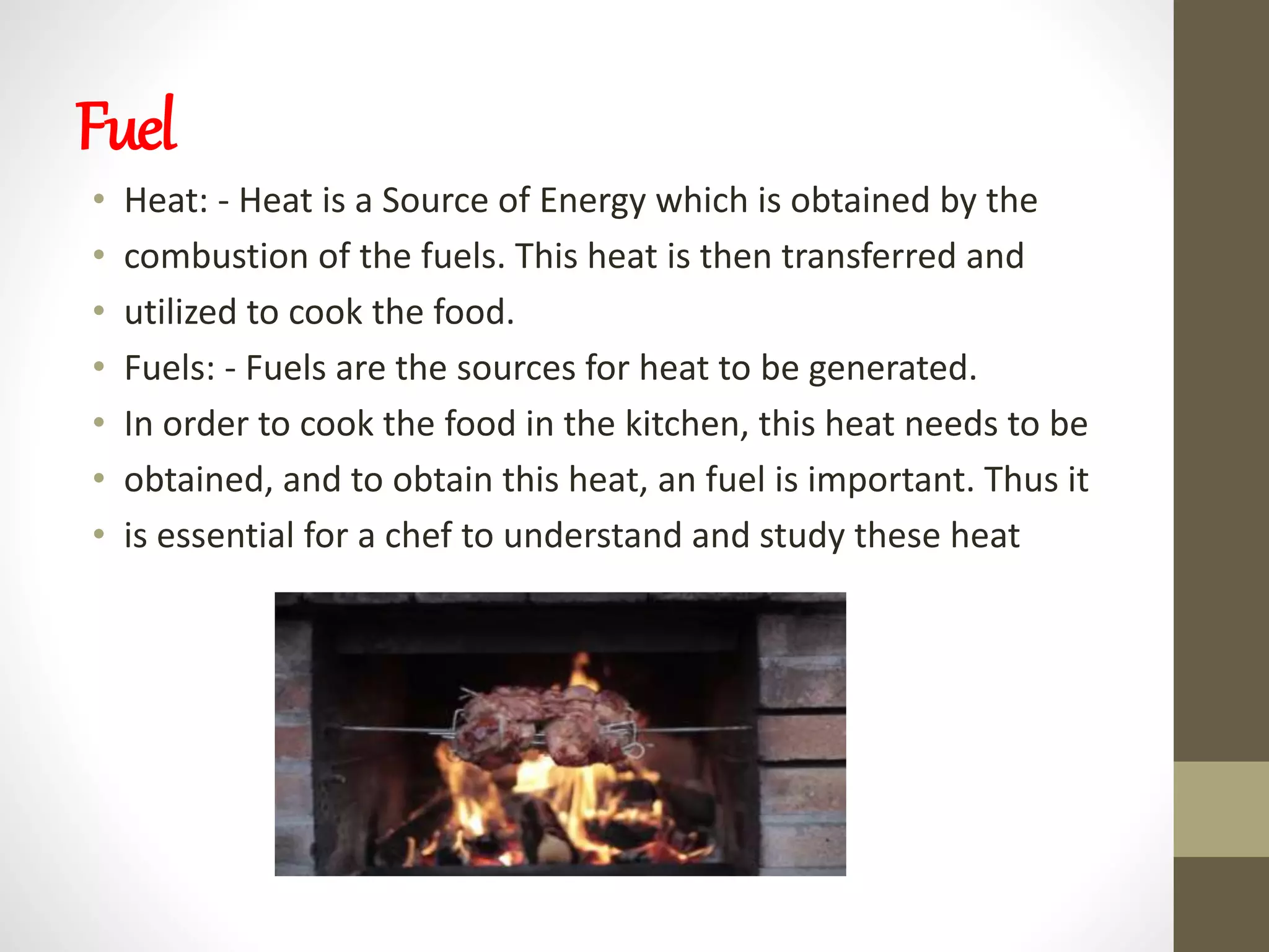 Fuels used in hotel kitchens | PPTX