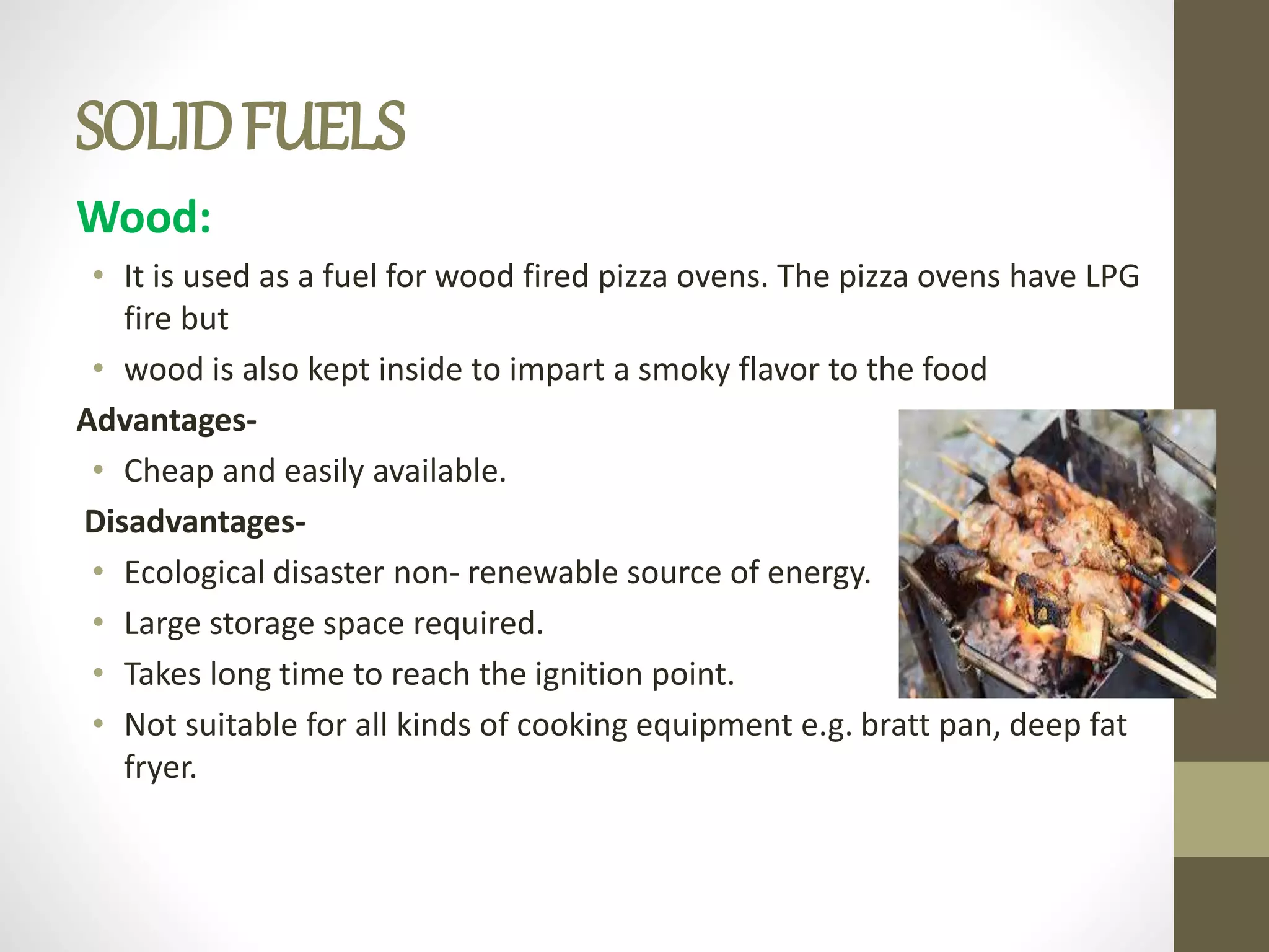 Fuels used in hotel kitchens | PPTX