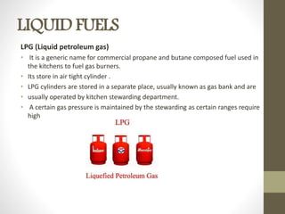 Fuels used in hotel kitchens | PPTX