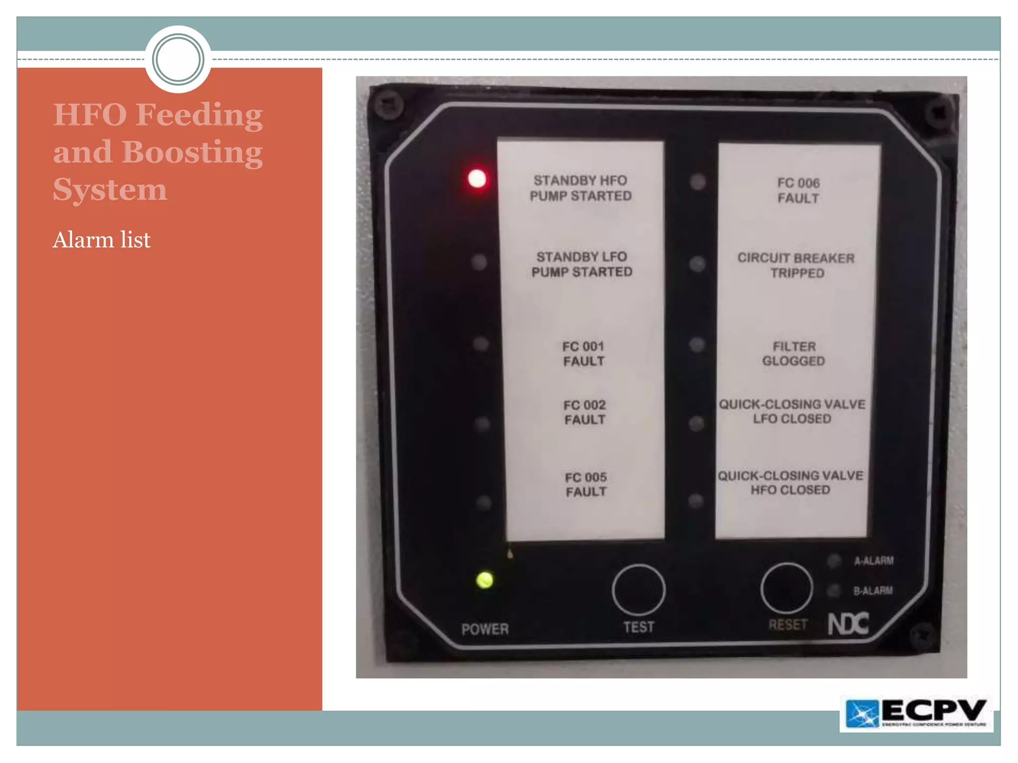 Fuel system of HFO Plant | PPTX
