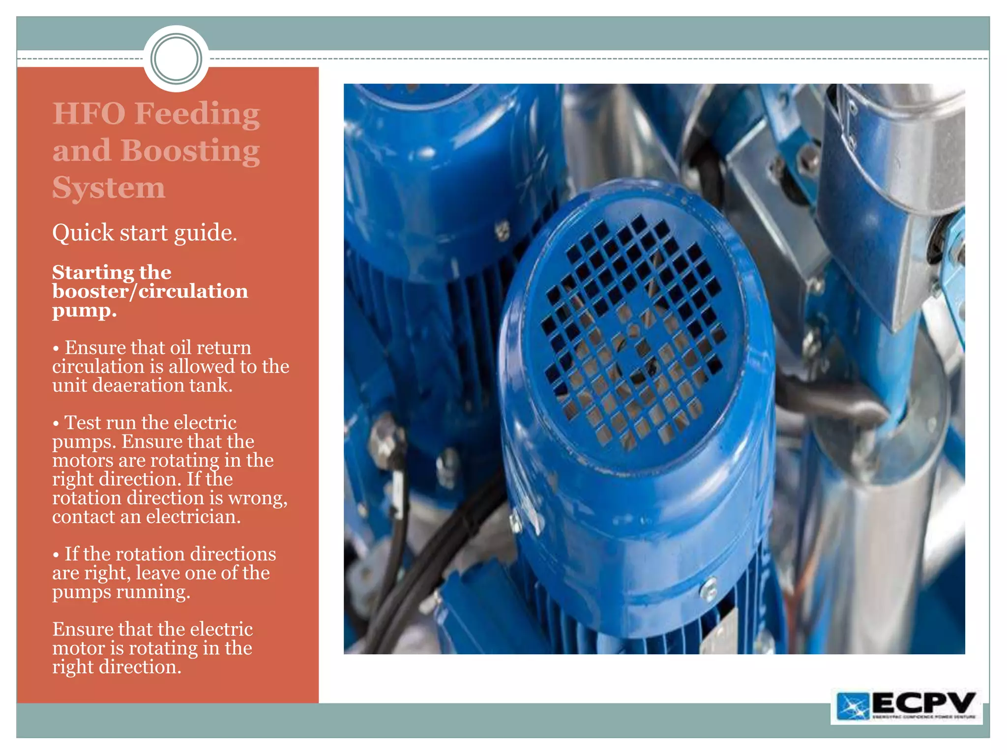 Fuel system of HFO Plant | PPTX
