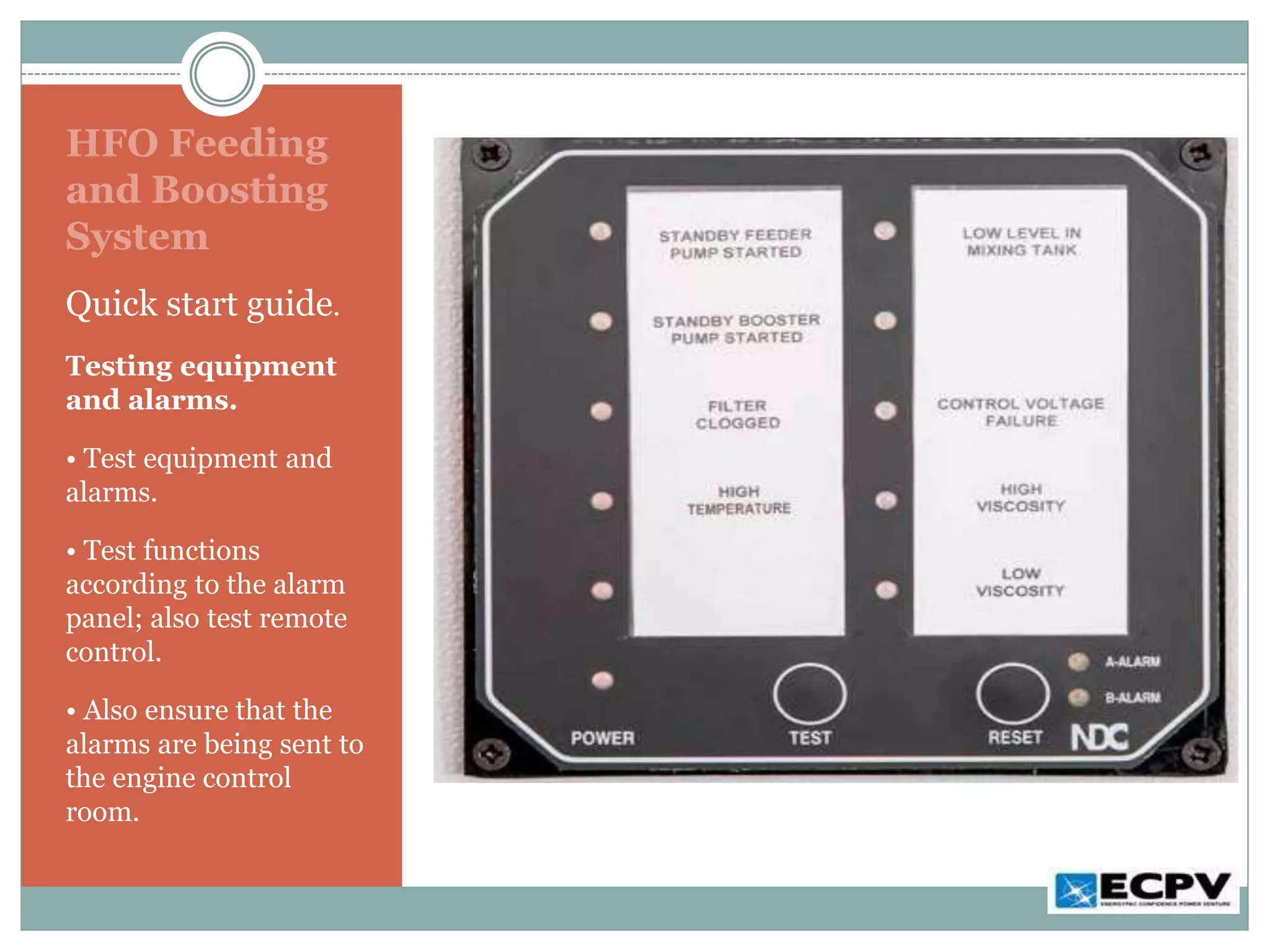 Fuel system of HFO Plant | PPTX