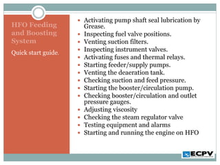 Fuel system of HFO Plant | PPTX