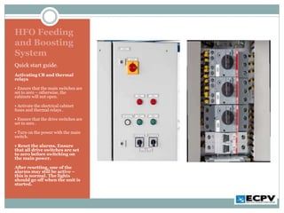 Fuel system of HFO Plant | PPTX