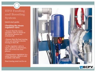 Fuel system of HFO Plant | PPTX
