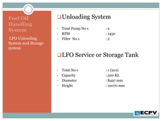 Fuel system of HFO Plant | PPTX