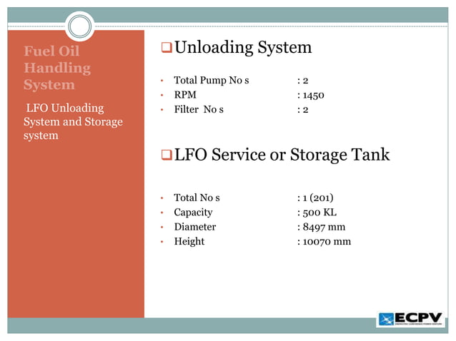 Fuel system of HFO Plant | PPTX