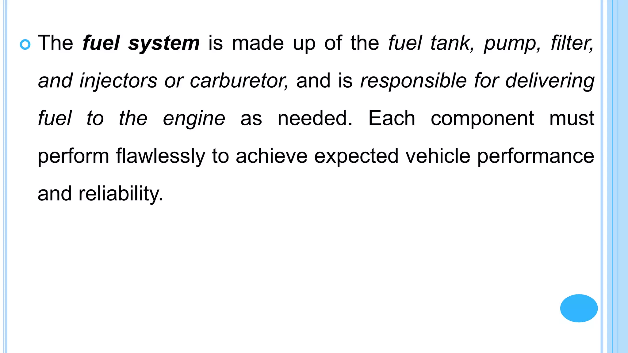 Fuel system | PPTX