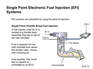Fuel system Injector and pump TBI and MPFI.ppt
