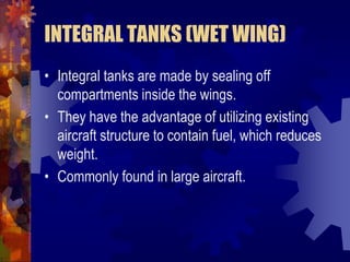 Fuel Systems of Aircrafts | PPTX