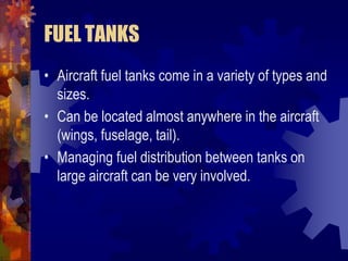 Fuel Systems of Aircrafts | PPTX