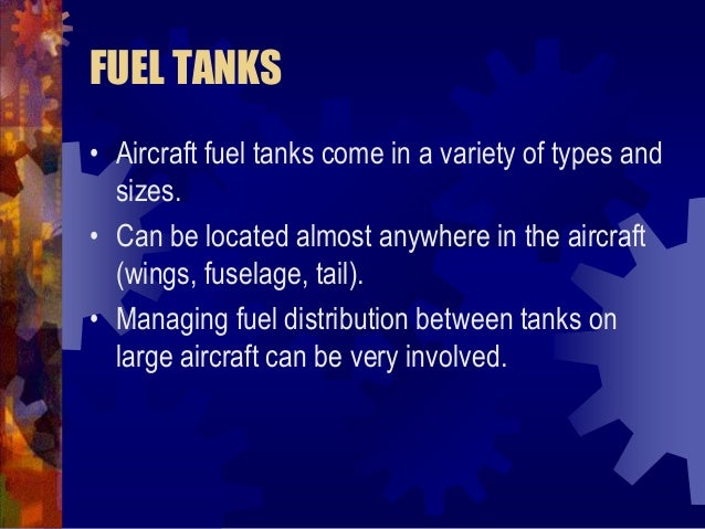 Fuel Systems of Aircrafts