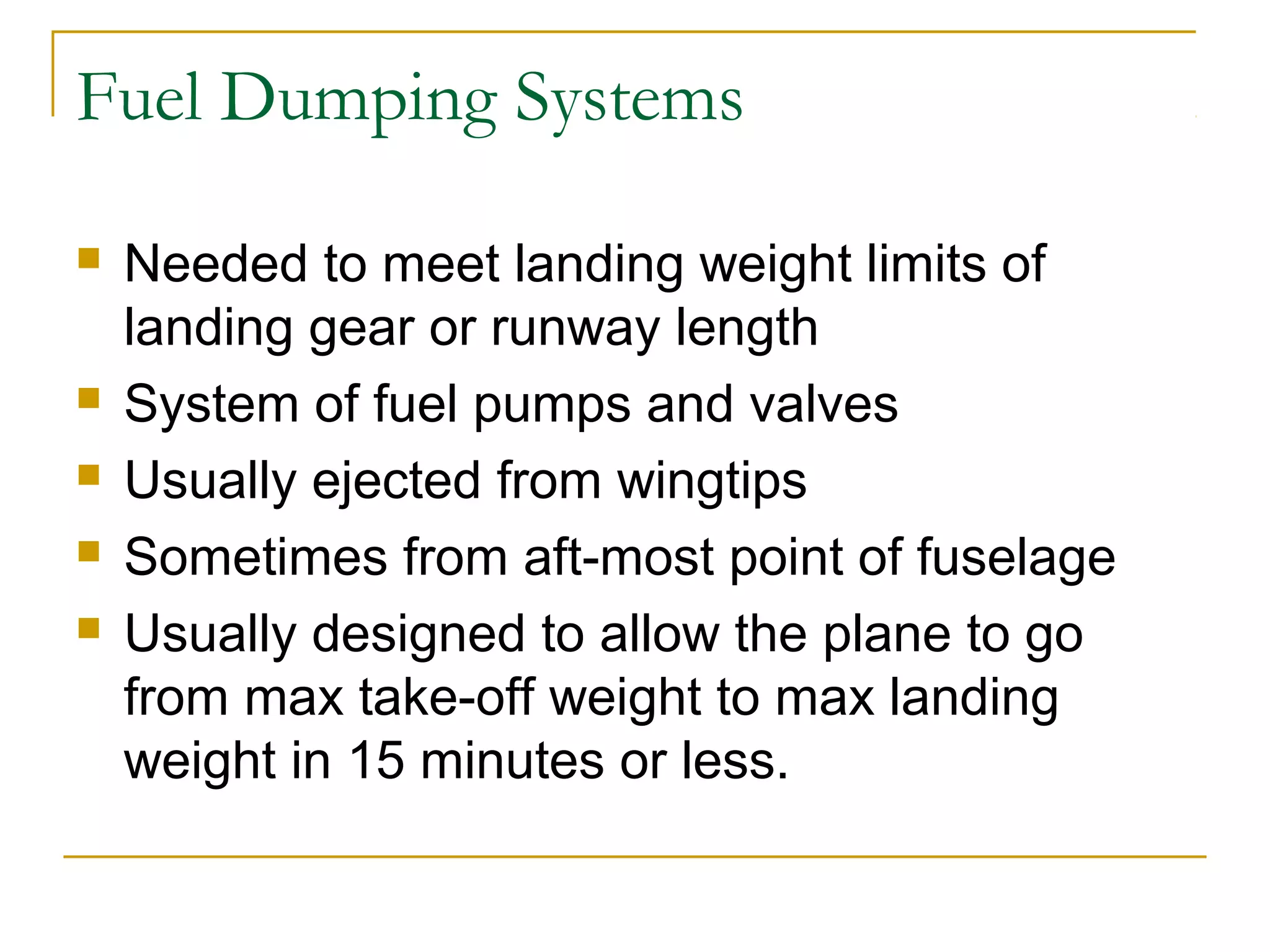 Aircraft Fuel systems | PPT