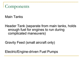 Aircraft Fuel systems | PPT