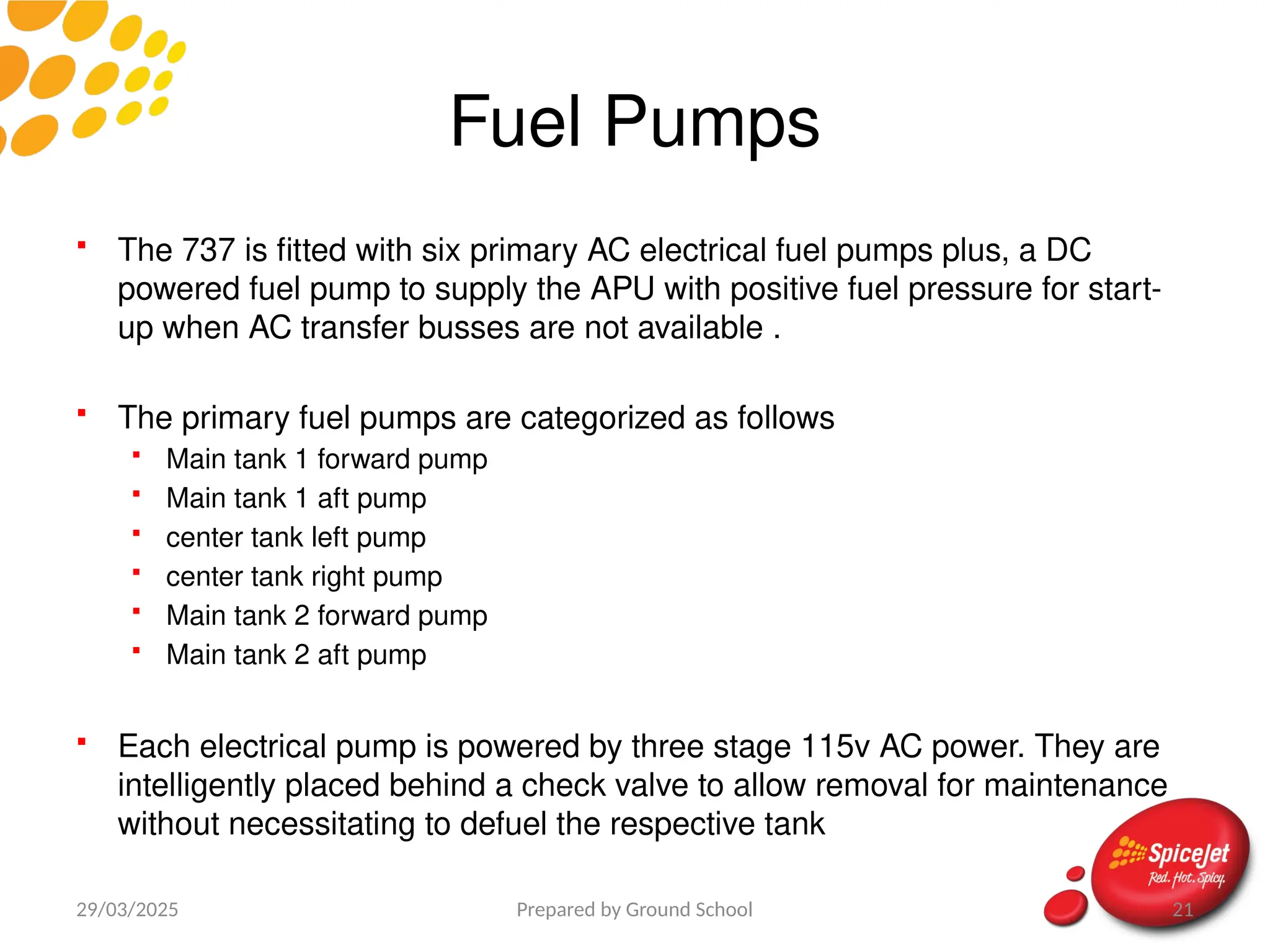B737 Fuel System - powerpoint presentation | PPTX