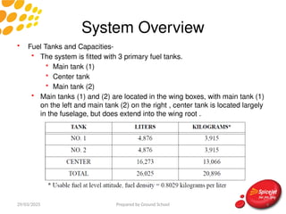 B737 Fuel System - powerpoint presentation | PPTX