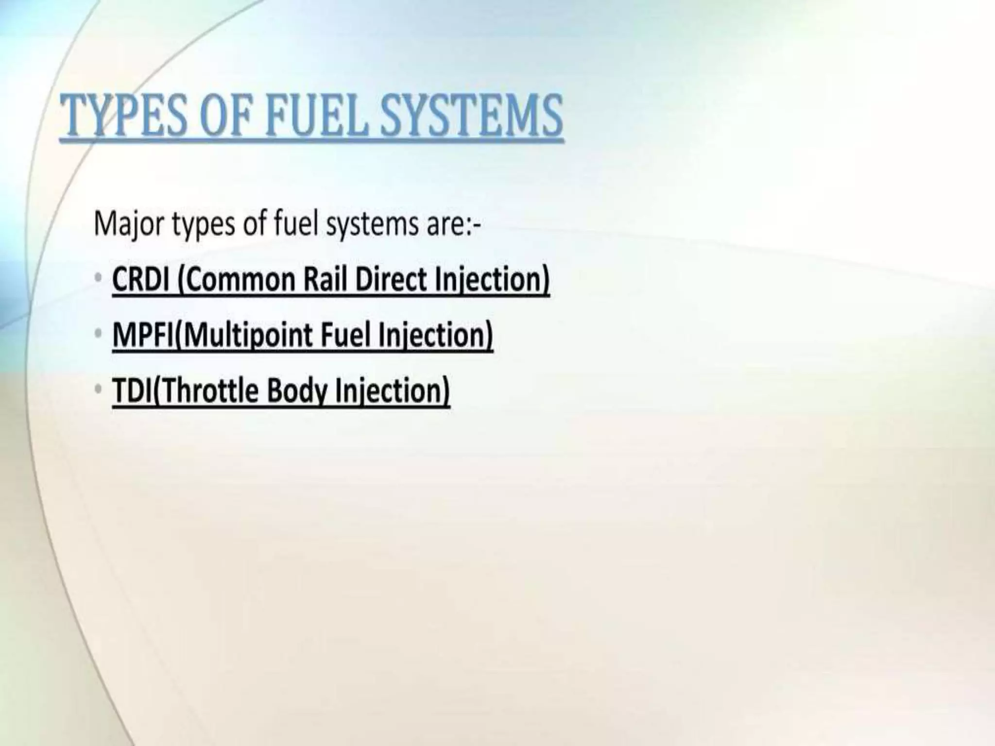 Fuel System Used in Automobile.ppt