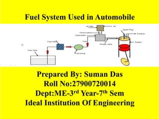 Fuel System Used in Automobile.ppt