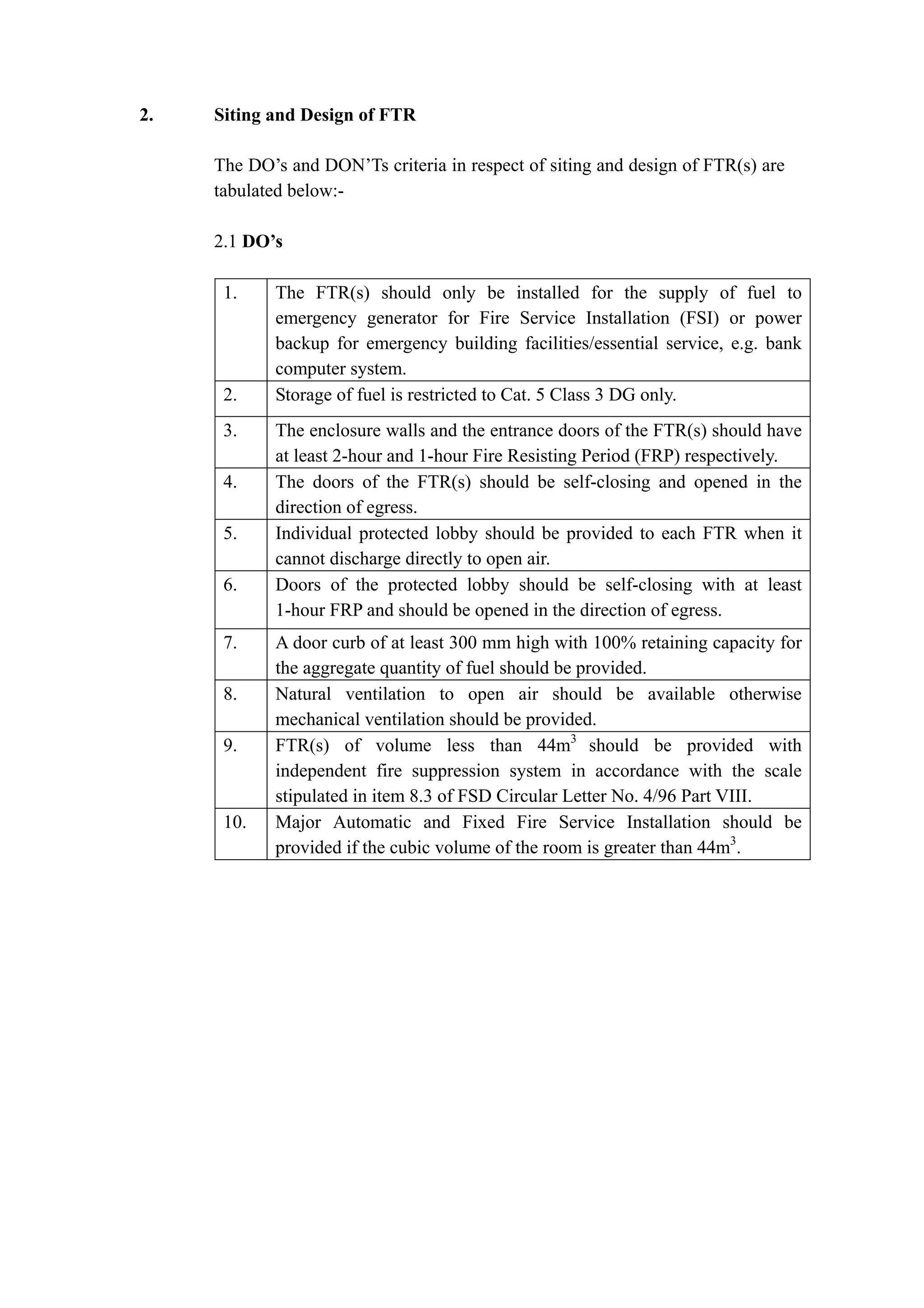 Fuel tank room_requirements | PDF