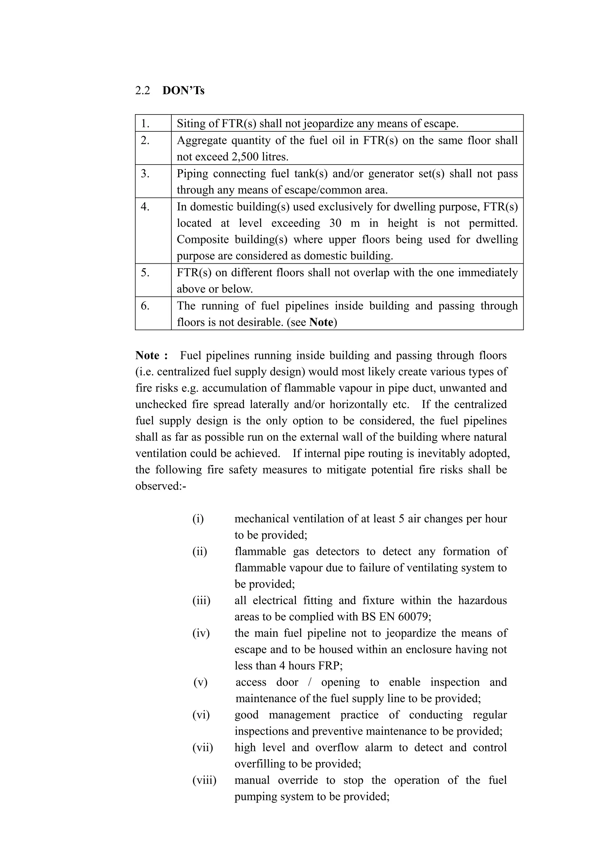 Fuel tank room_requirements | PDF