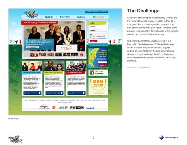 Fuel Up To Play 60 Portfolio | PPT