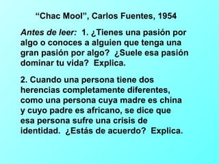 Carlos Fuentes "Chac Mol" | PPT