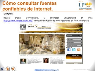 Fuentes Confiables De Internet | PPTX