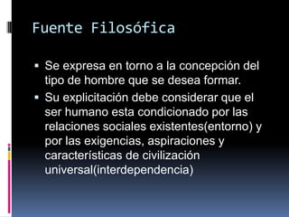 Fuentes curriculares | PPTX
