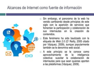 Fuentes de información en internet y motores de busqueda | PPTX
