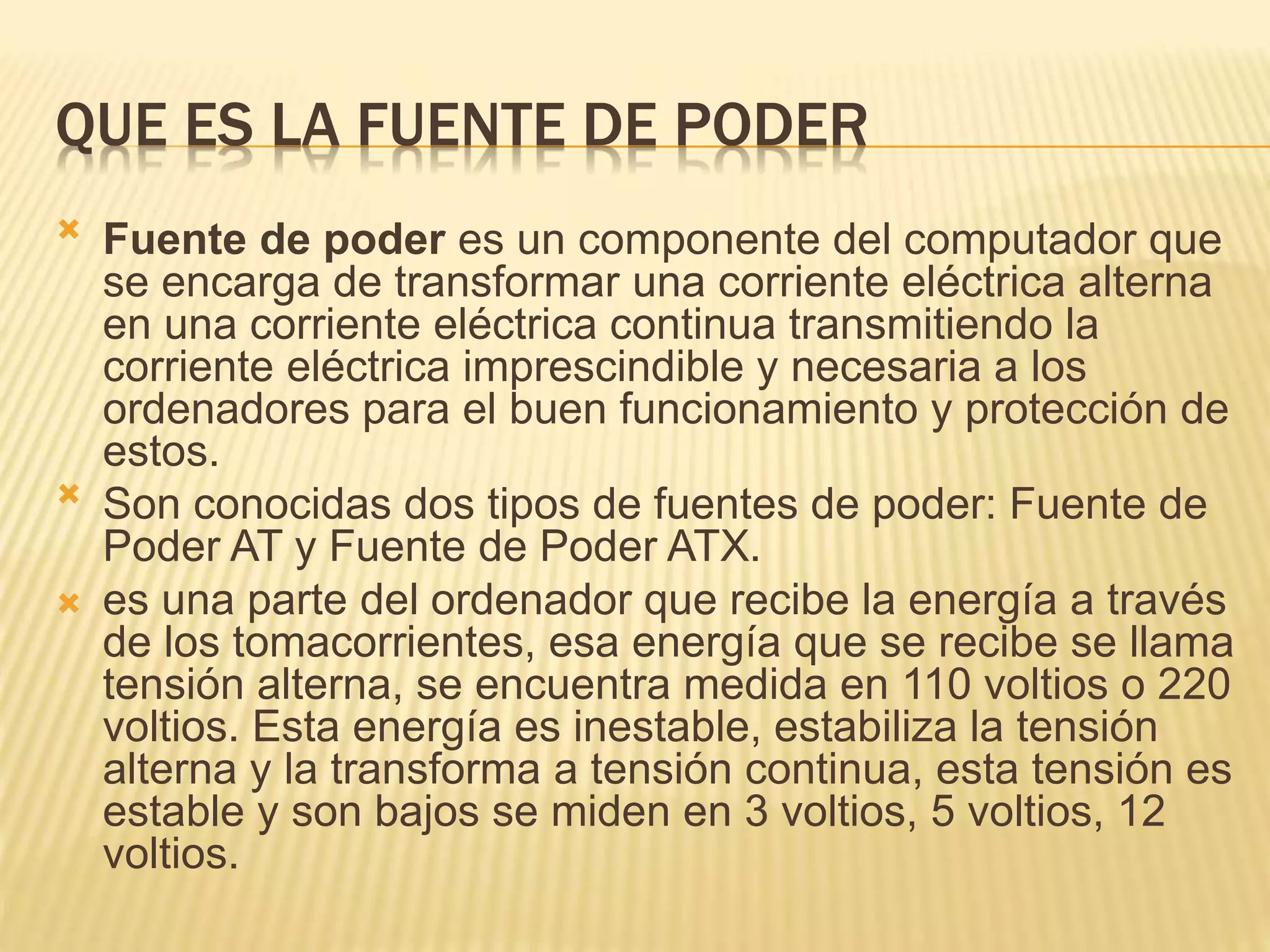 Fuentes de poder | PPT