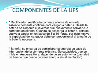 Fuentes de poder y ups | PPTX