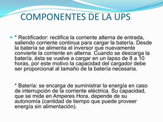 Fuentes de poder y ups | PPTX