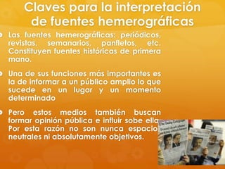 Fuentes hemerográficas | PPTX